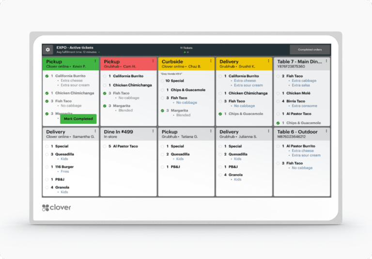 Clover Kitchen Display System – Dynamics Payments